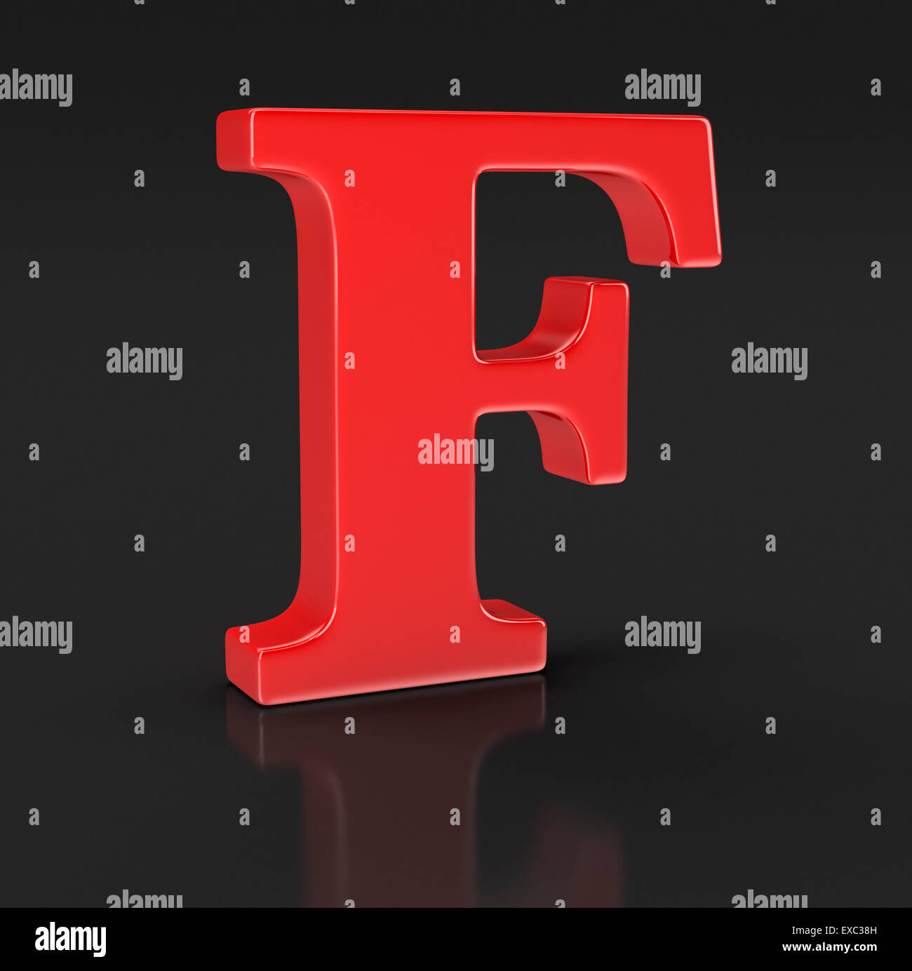 3d Red Black Letter F High Resolution Stock Photography and Images - Alamy