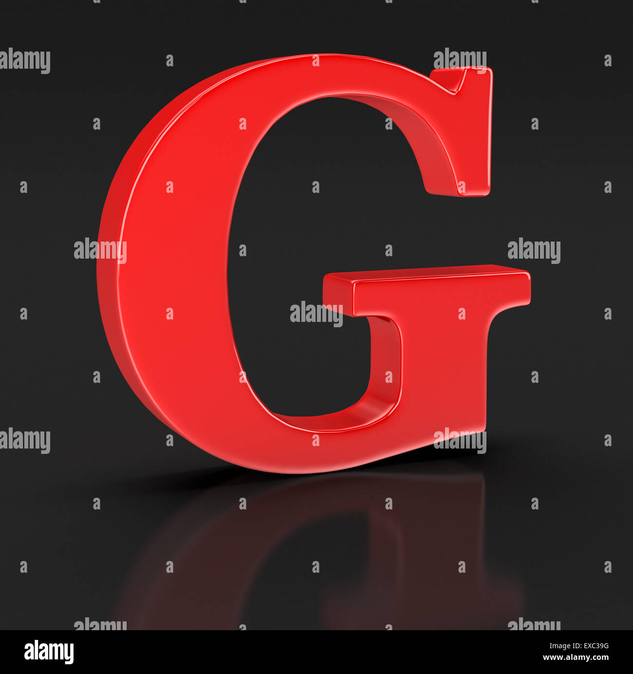 Letter G (clipping path included Stock Photo - Alamy
