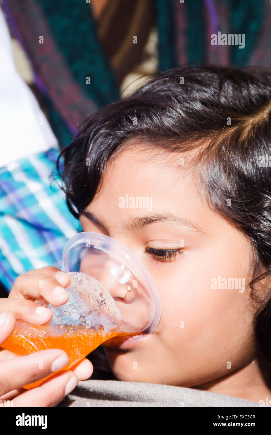 indian doctor hospital Patient Feeding juice Stock Photo - Alamy
