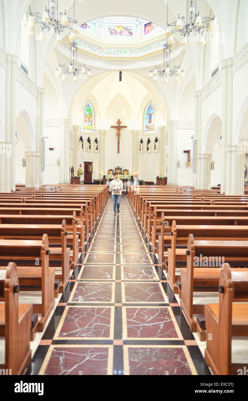 Hallway of Santa Laurensia Church Stock Photo - Alamy