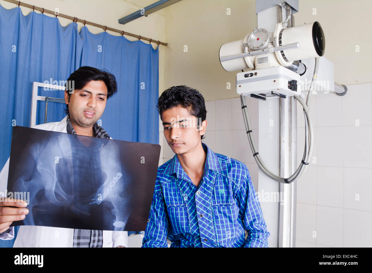indian doctor hospital Patient X-Ray report showing Stock Photo - Alamy