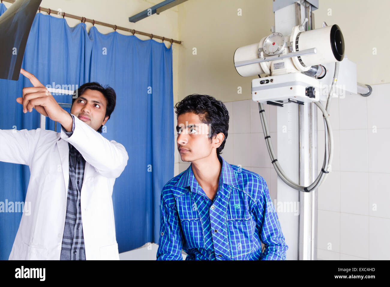indian doctor hospital Patient X-Ray report showing Stock Photo - Alamy