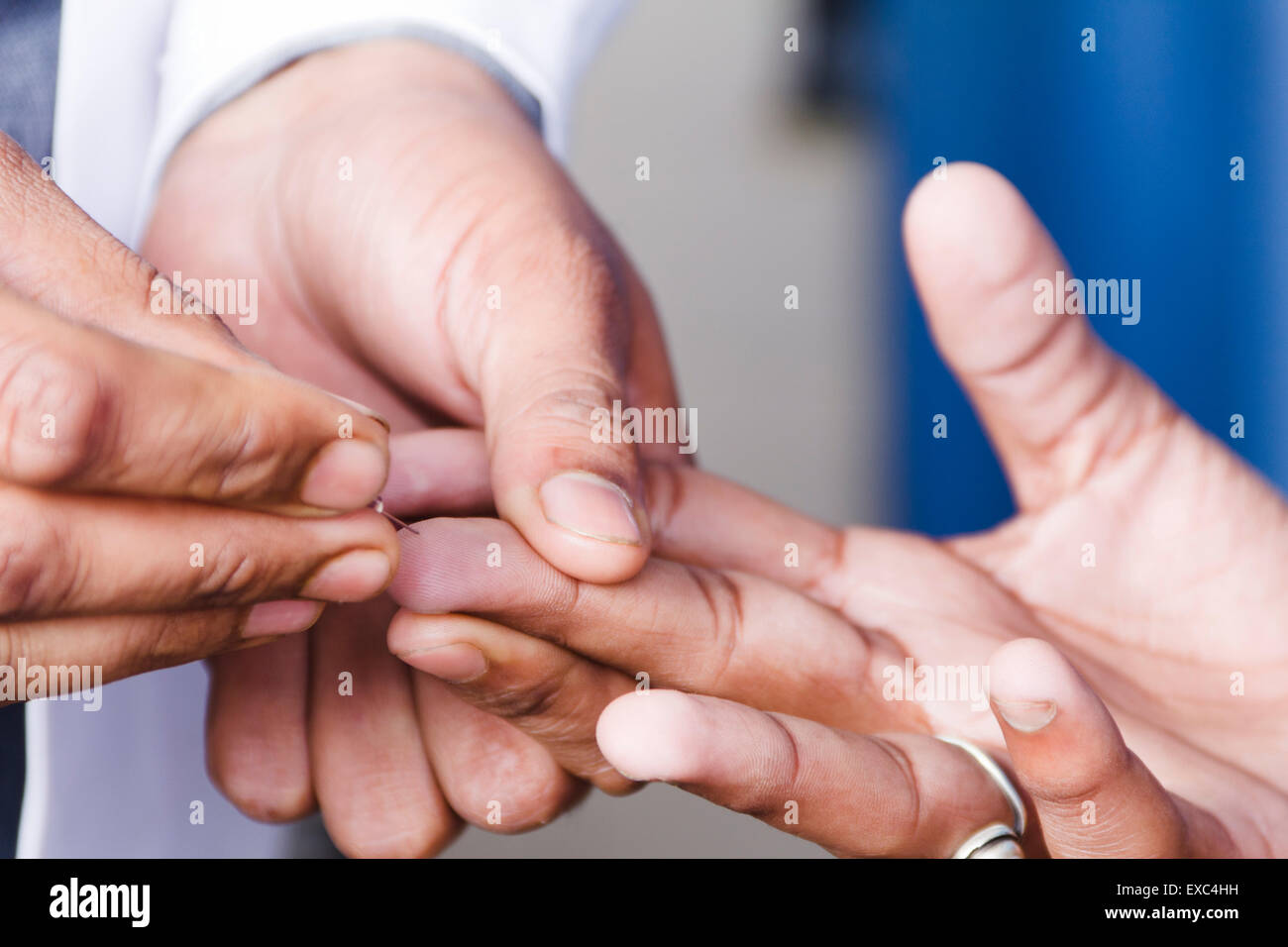 doctor hospital Patient Blood Test Checking Stock Photo - Alamy