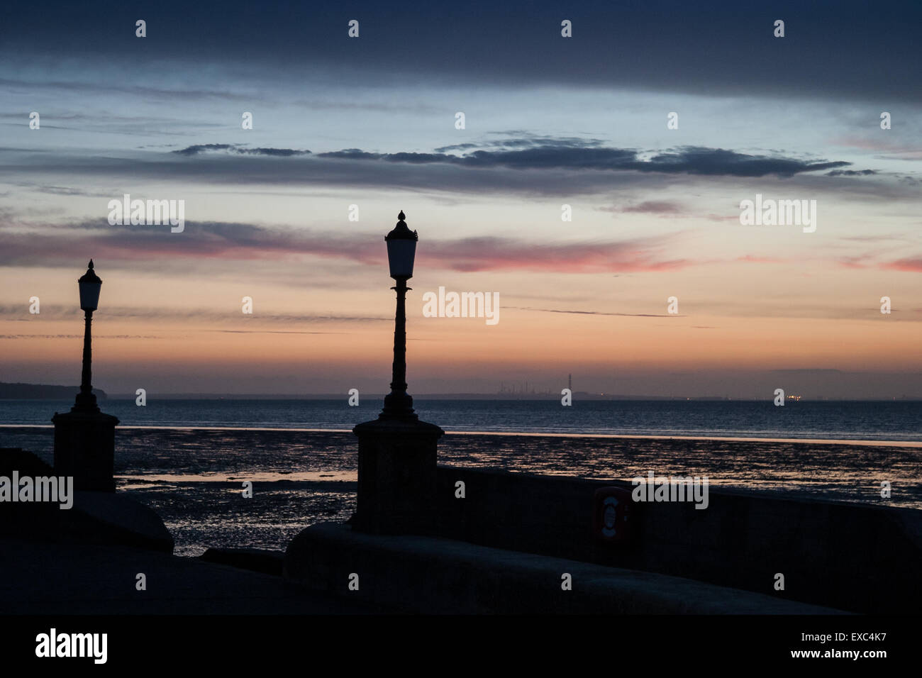 Ryde seafront at twilight, The Isle of Wight, UK Stock Photo - Alamy