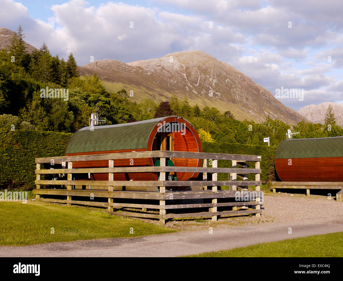A Hobbit camping hut at Invercoe, Glencoe, Argyll, Scotland, UK Stock ...