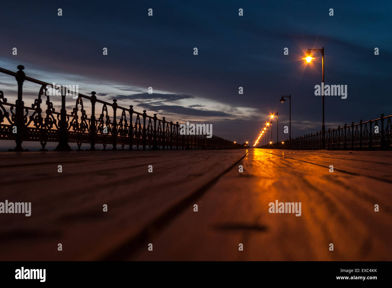 Ryde Pier at night, The Isle of Wight, UK Stock Photo - Alamy