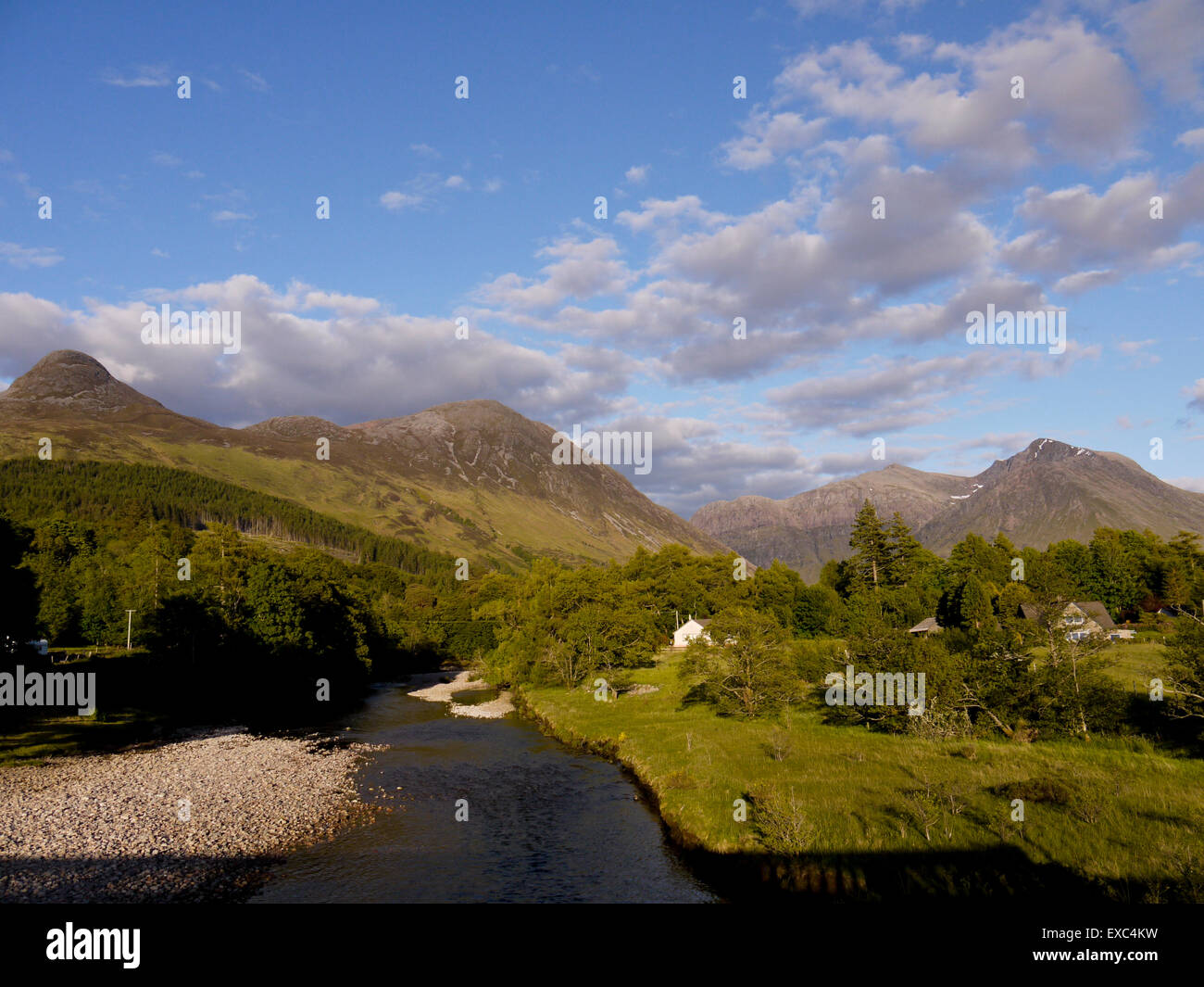 A view of the Pap of Glencoe "Sgorr na Ciche" from Invercoe,Glencoe ...