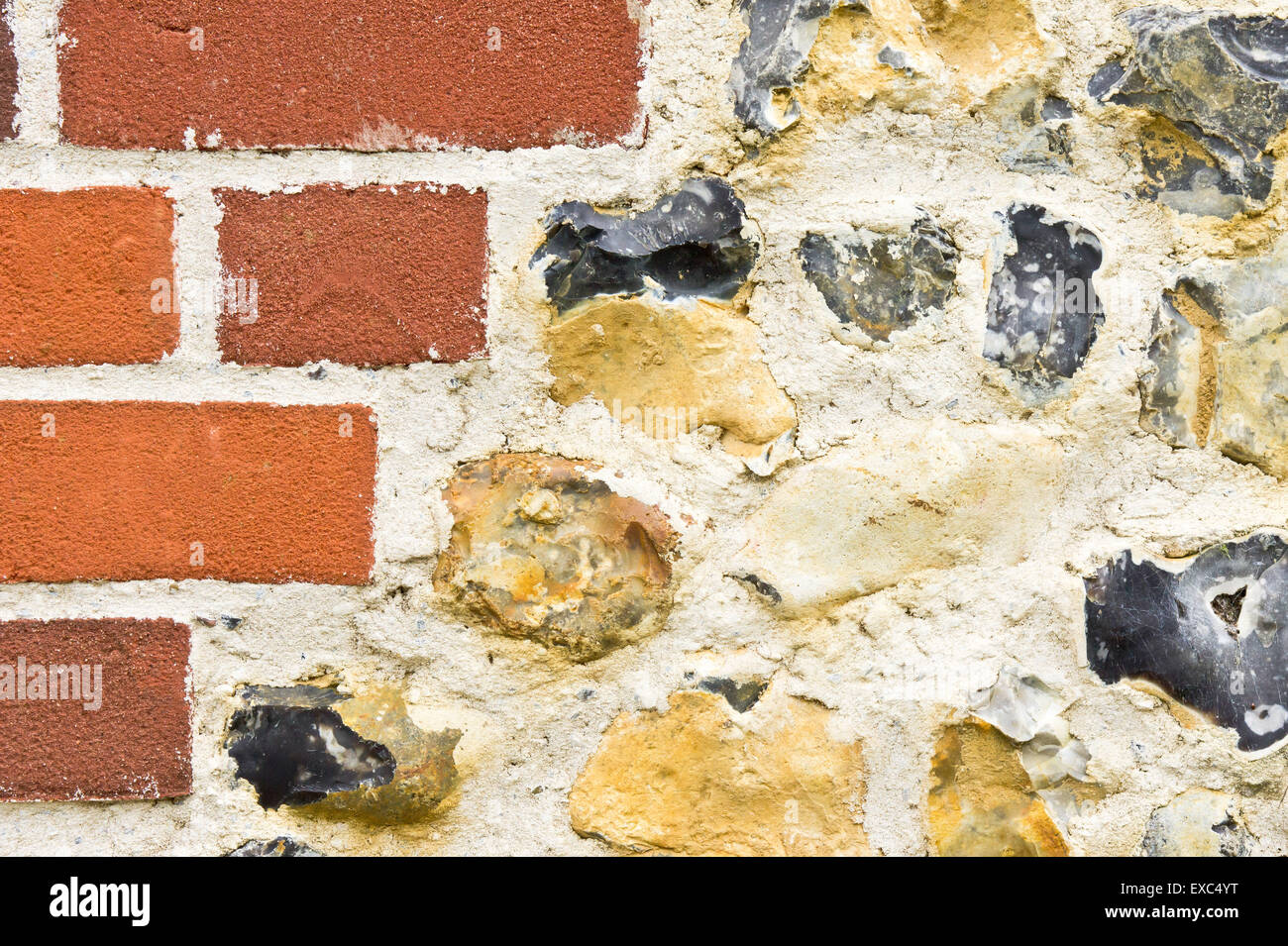 Flint stone red brick hi-res stock photography and images - Alamy