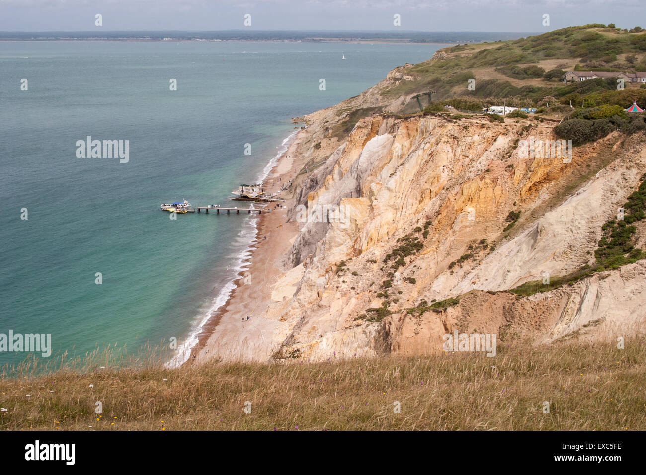 Alum Bay, Isle of Wight, UK Stock Photo - Alamy