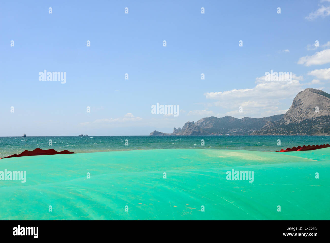 Seascape from Sudak towards Sokol Mountain and Novyi Svet (New World ...