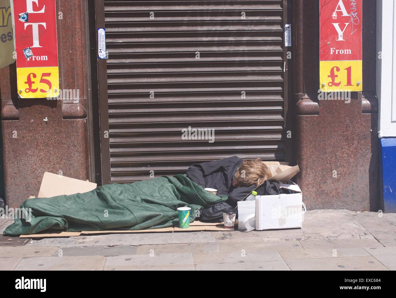 Manchester homeless camp hi-res stock photography and images - Alamy