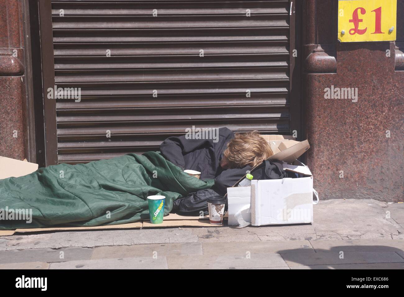 Manchester homeless camp hi-res stock photography and images - Alamy