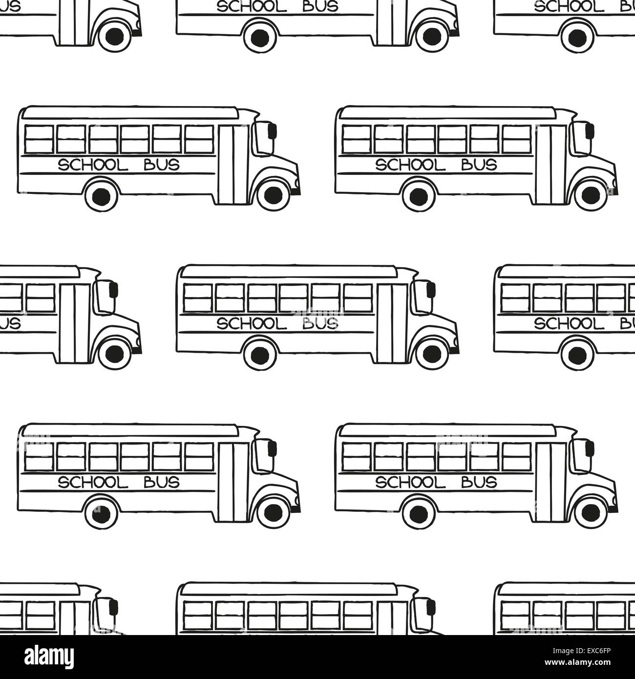 School bus seamless pattern Stock Vector Image & Art - Alamy
