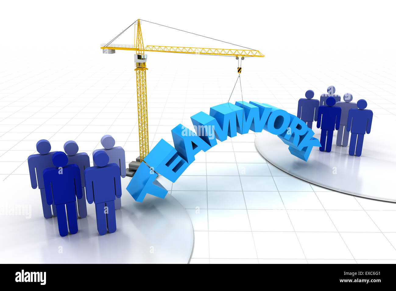 Building teamwork concept Stock Photo - Alamy
