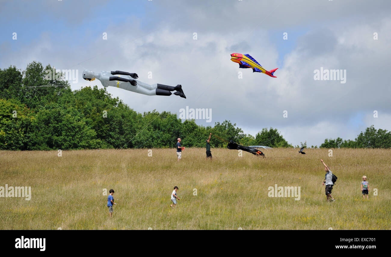 Brighton, UK. 11th July, 2015. Perfect flying weather for children and ...