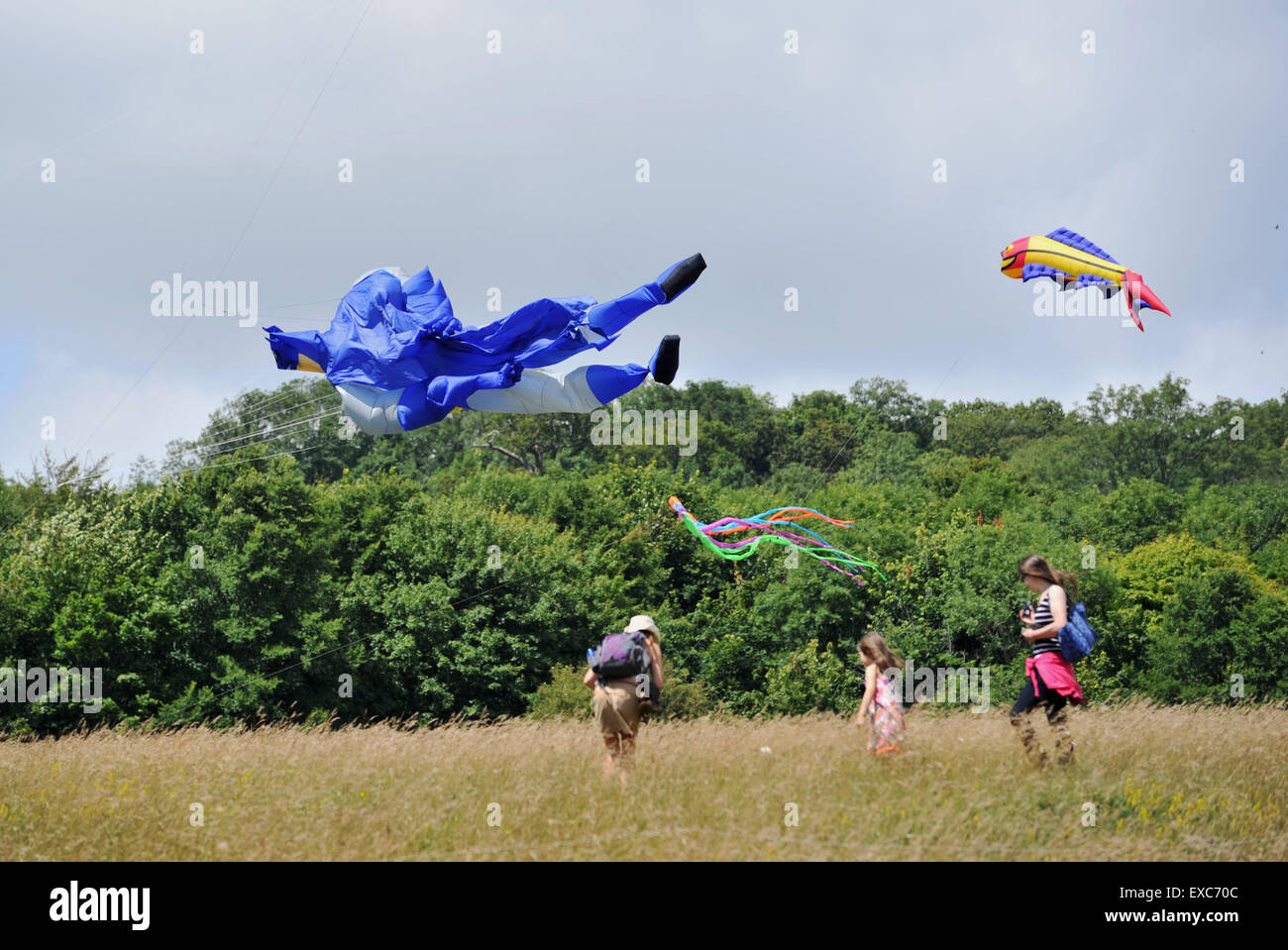Brighton, UK. 11th July, 2015. Perfect flying weather for children and ...