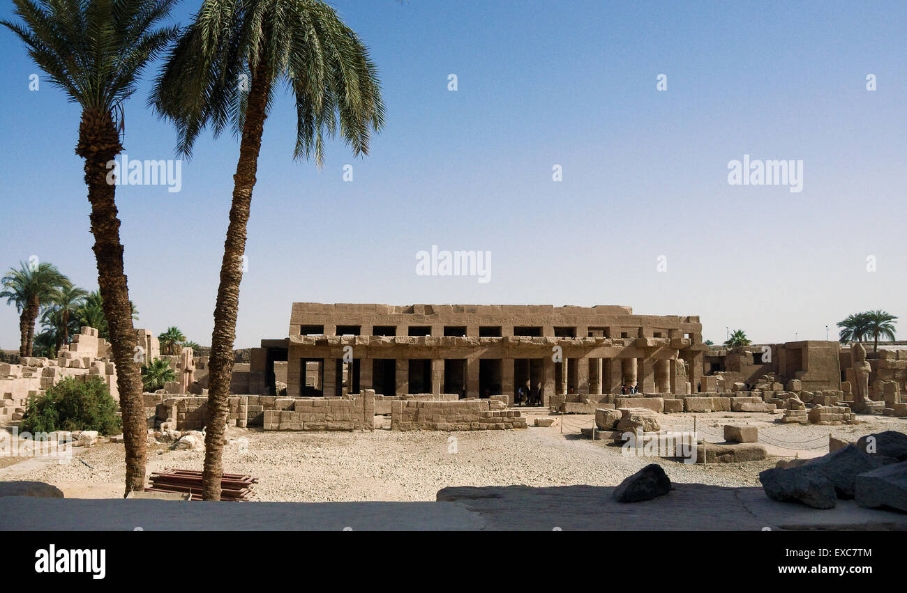 Karnak, Luxor, Egypt. Temple of Karnak sacred to god Amon: the ...