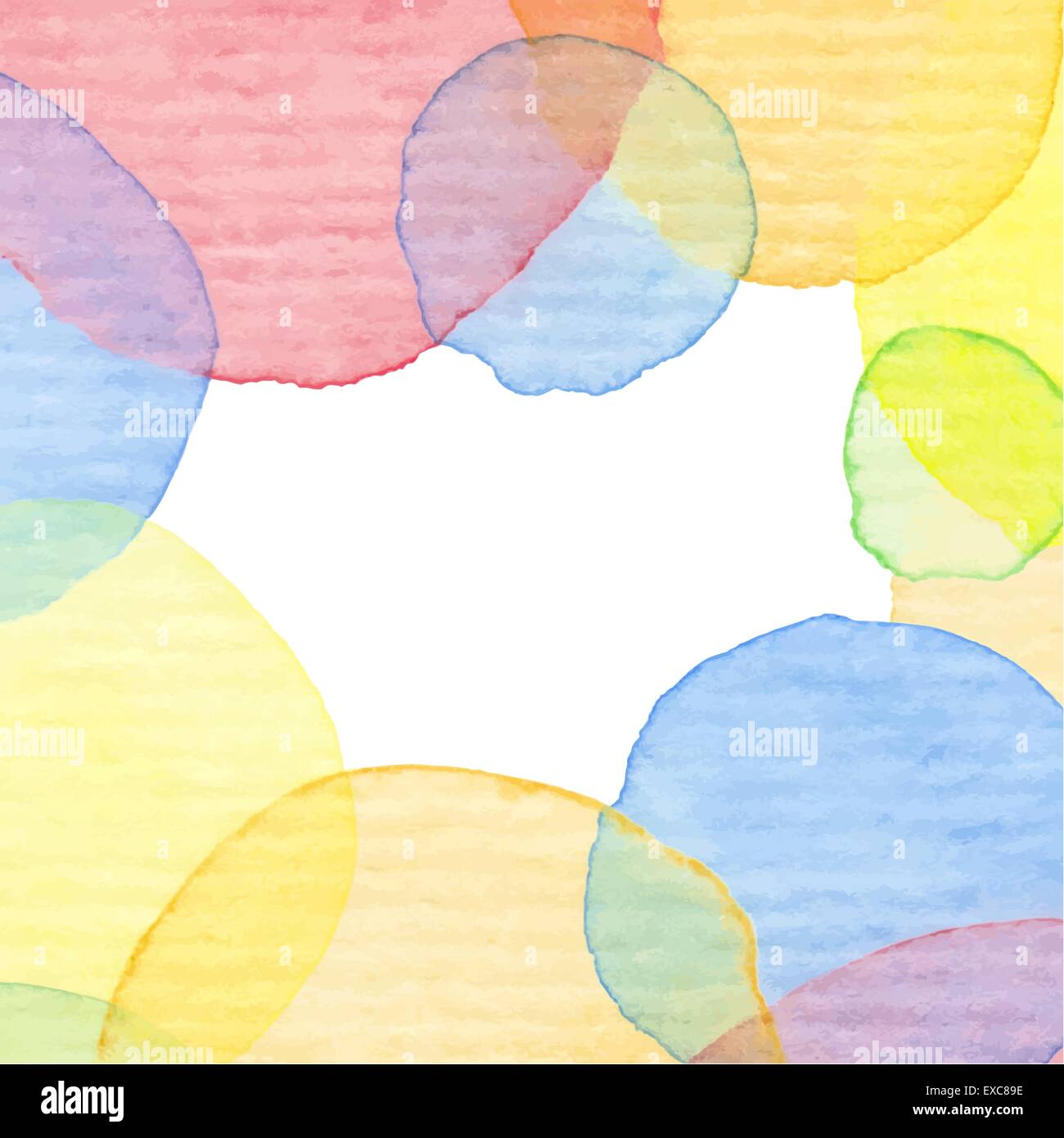 Red watercolor square frame border Stock Vector Images - Alamy