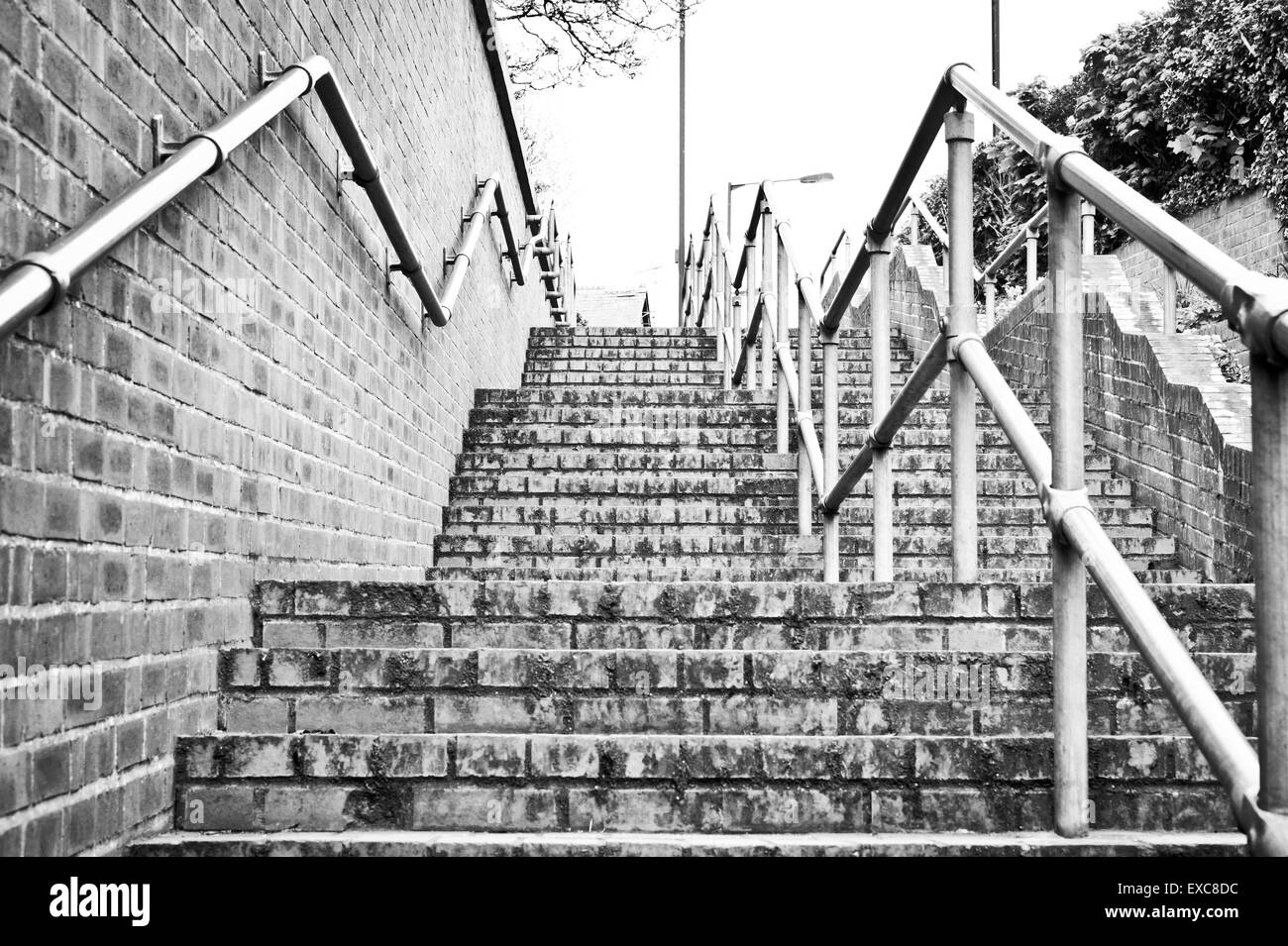 Railing textured concrete detail Black and White Stock Photos & Images ...