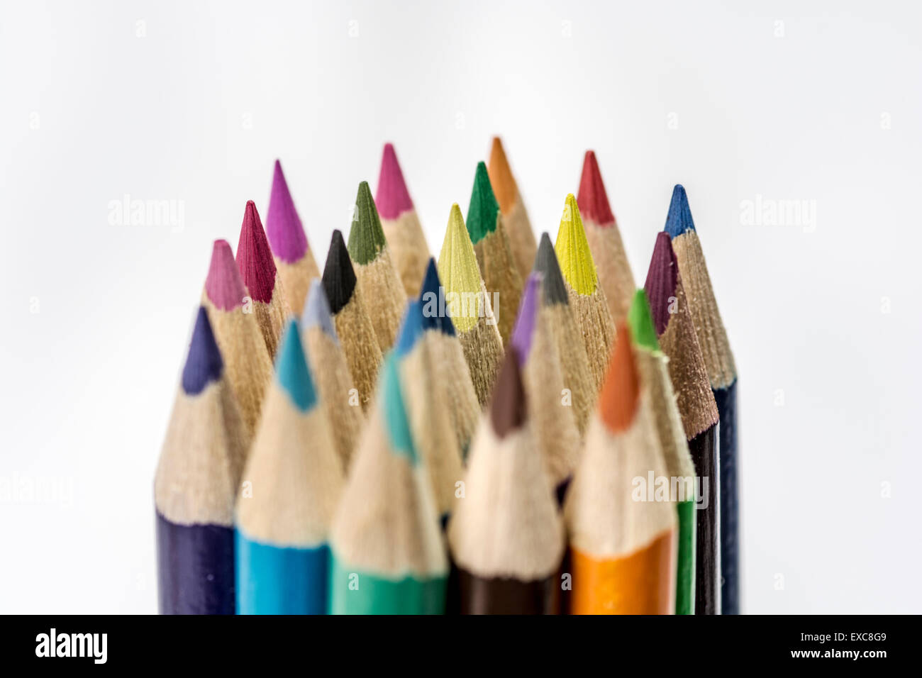 Coloured pencils, Office or educational materials Stock Photo - Alamy