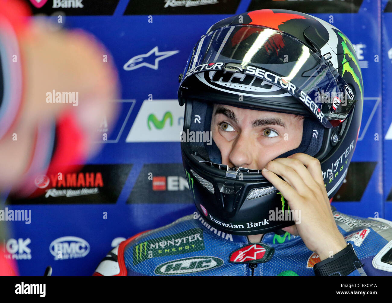 Hohenstein-Ernstthal, Germany. 11th July, 2015. Spanish Moto GP rider ...