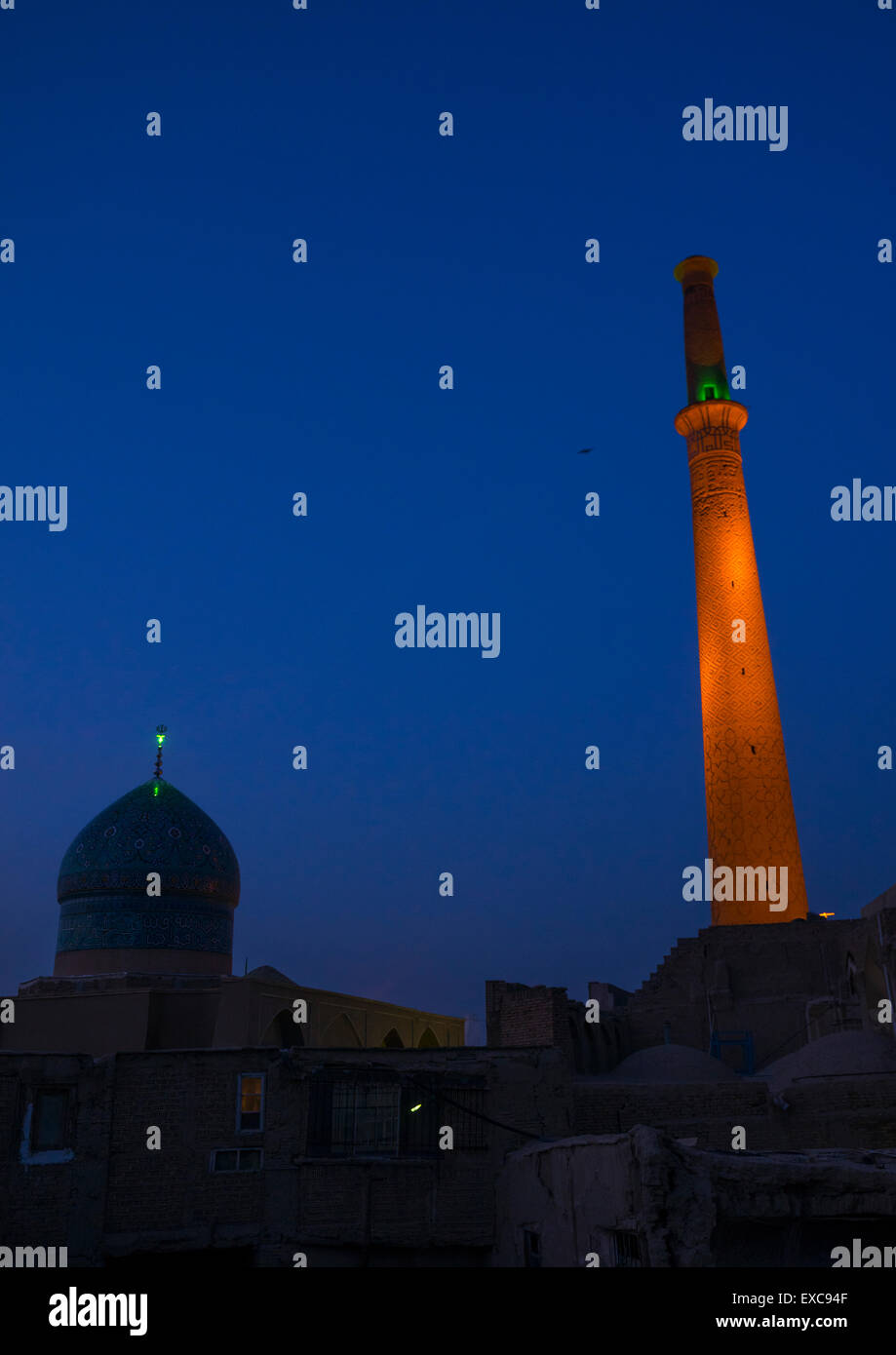 Ali Mosque Seljuk Minaret, Isfahan Province, Isfahan, Iran Stock Photo ...