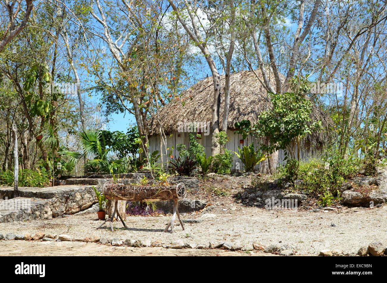old mexican village Yukatan Stock Photo - Alamy