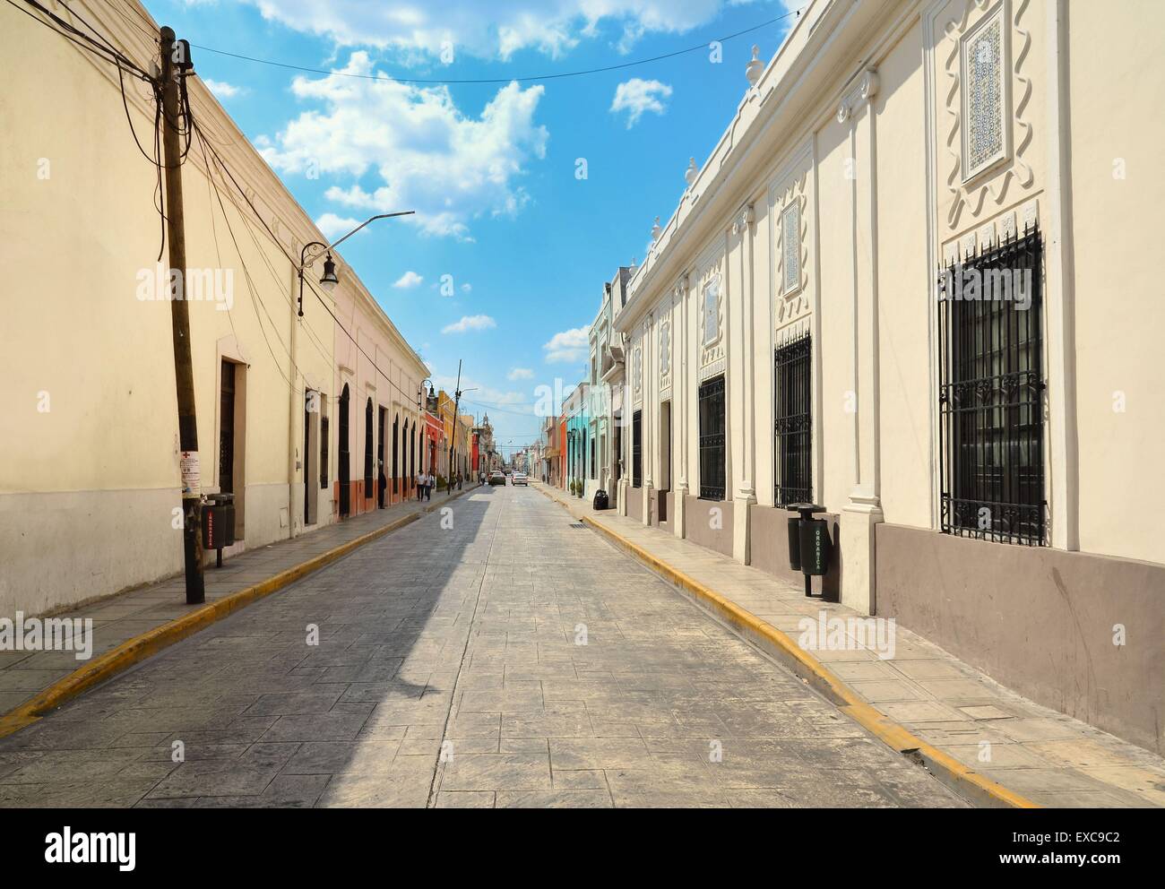 Merida City in Mexico colonial architecture Stock Photo - Alamy