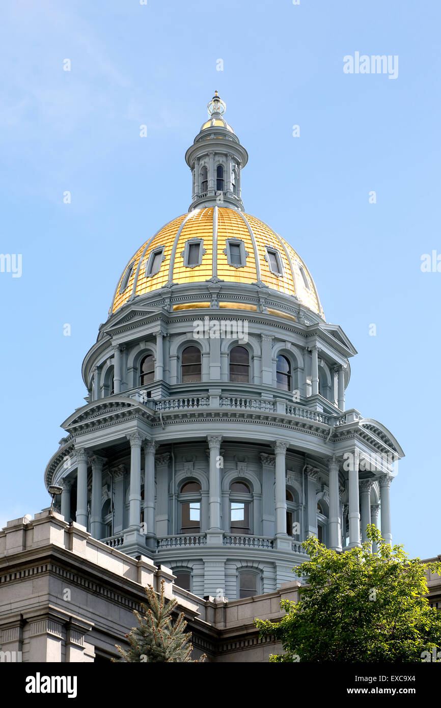 Dome, State of Colorado Capitol Building, Denver, Colorado USA Stock ...