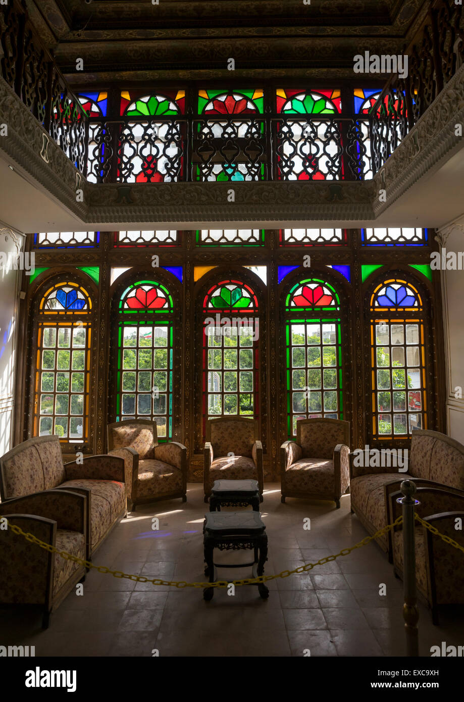 The Stained Glass Windows Of Narenjestan, Fars Province, Shiraz, Iran ...