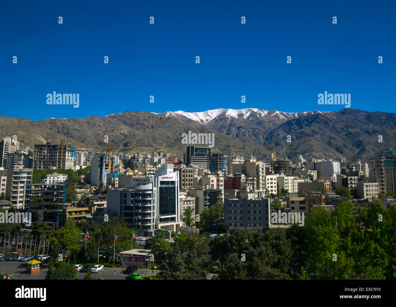 Panoramic View Over The City, Shemiranat County, Tehran, Iran Stock ...