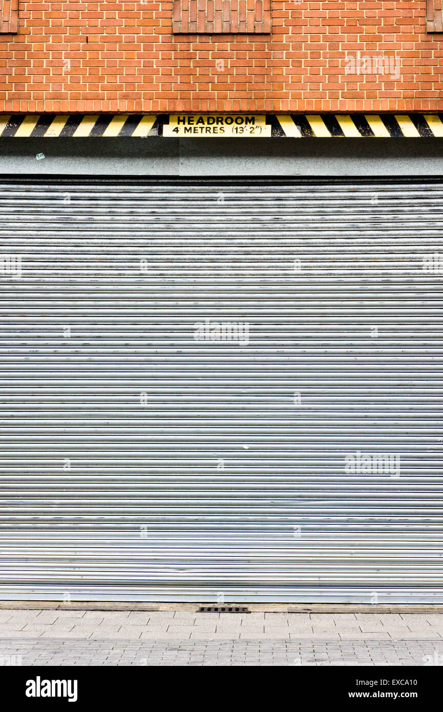 Roller shutter door sign hi-res stock photography and images - Alamy