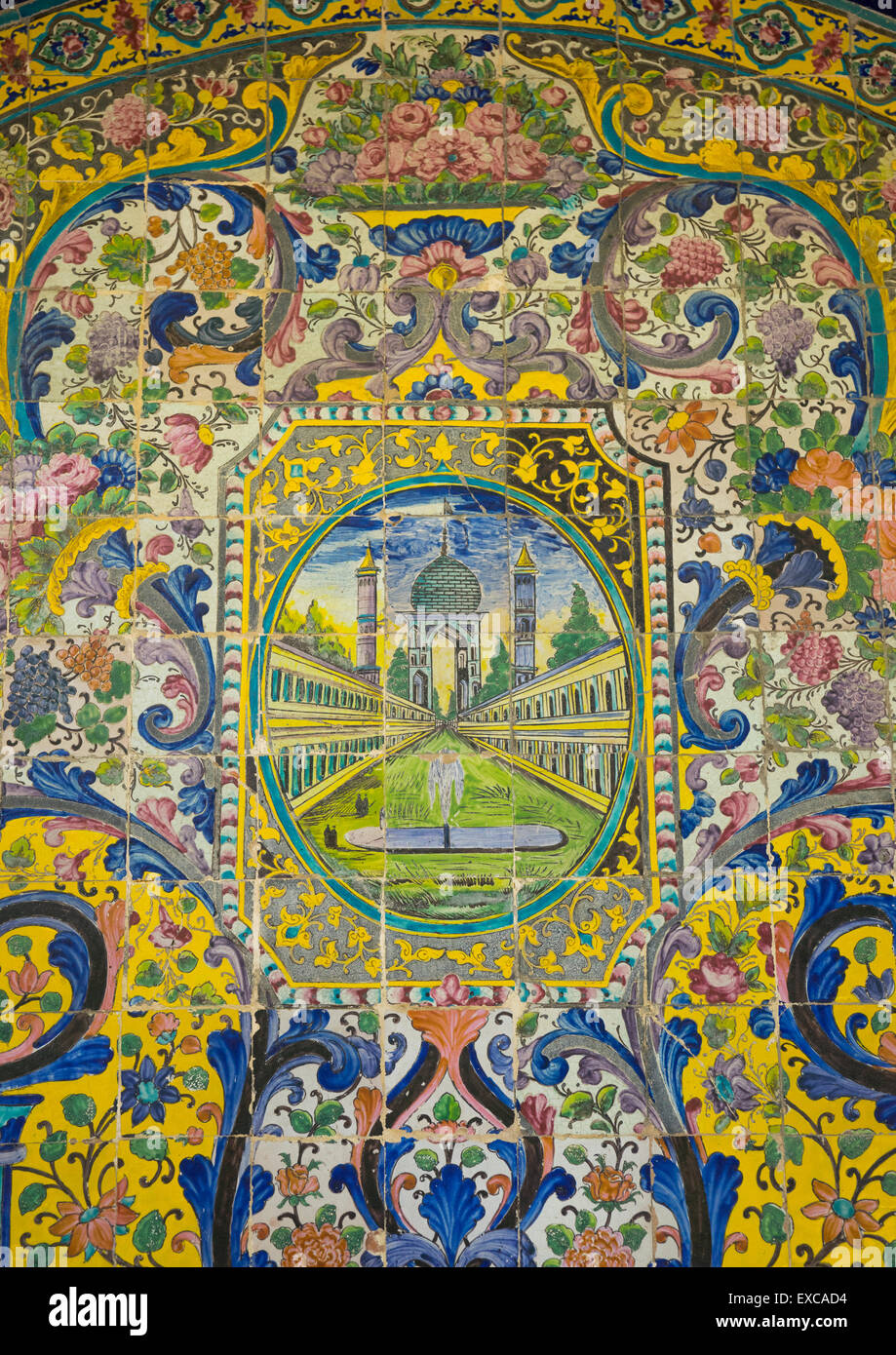 Decorated Tile Work At The Golestan Palace, Shemiranat County, Tehran ...