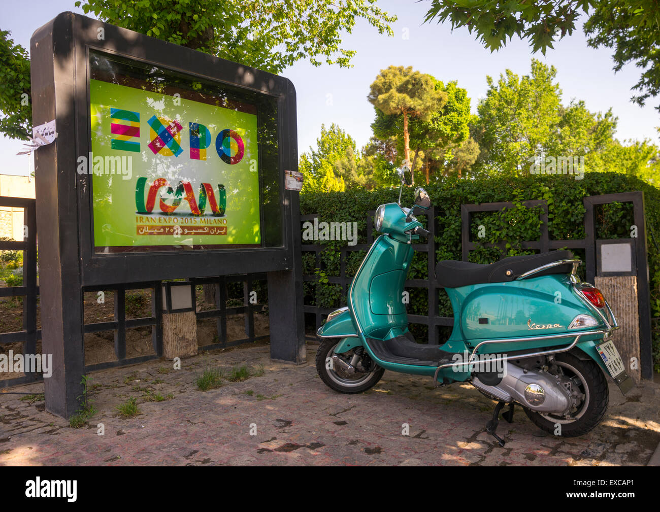 Scooter In Front Of The Tehran Museum Of Contemporary Art, Shemiranat ...