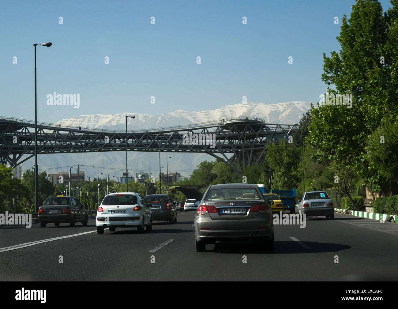 Traffic On A Highway, Shemiranat County, Tehran, Iran Stock Photo - Alamy