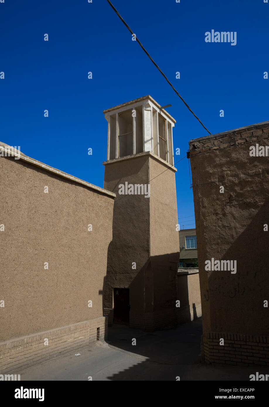 Windtower Of Traditional House, Isfahan Province, Kashan, Iran Stock ...