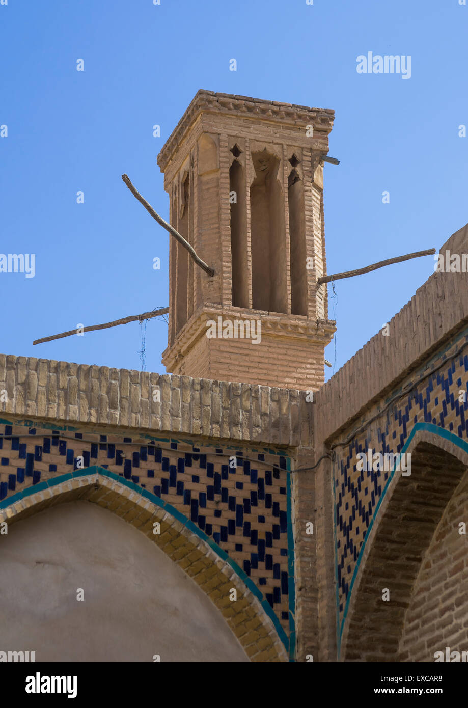 Windtower Of Traditional House, Isfahan Province, Kashan, Iran Stock ...
