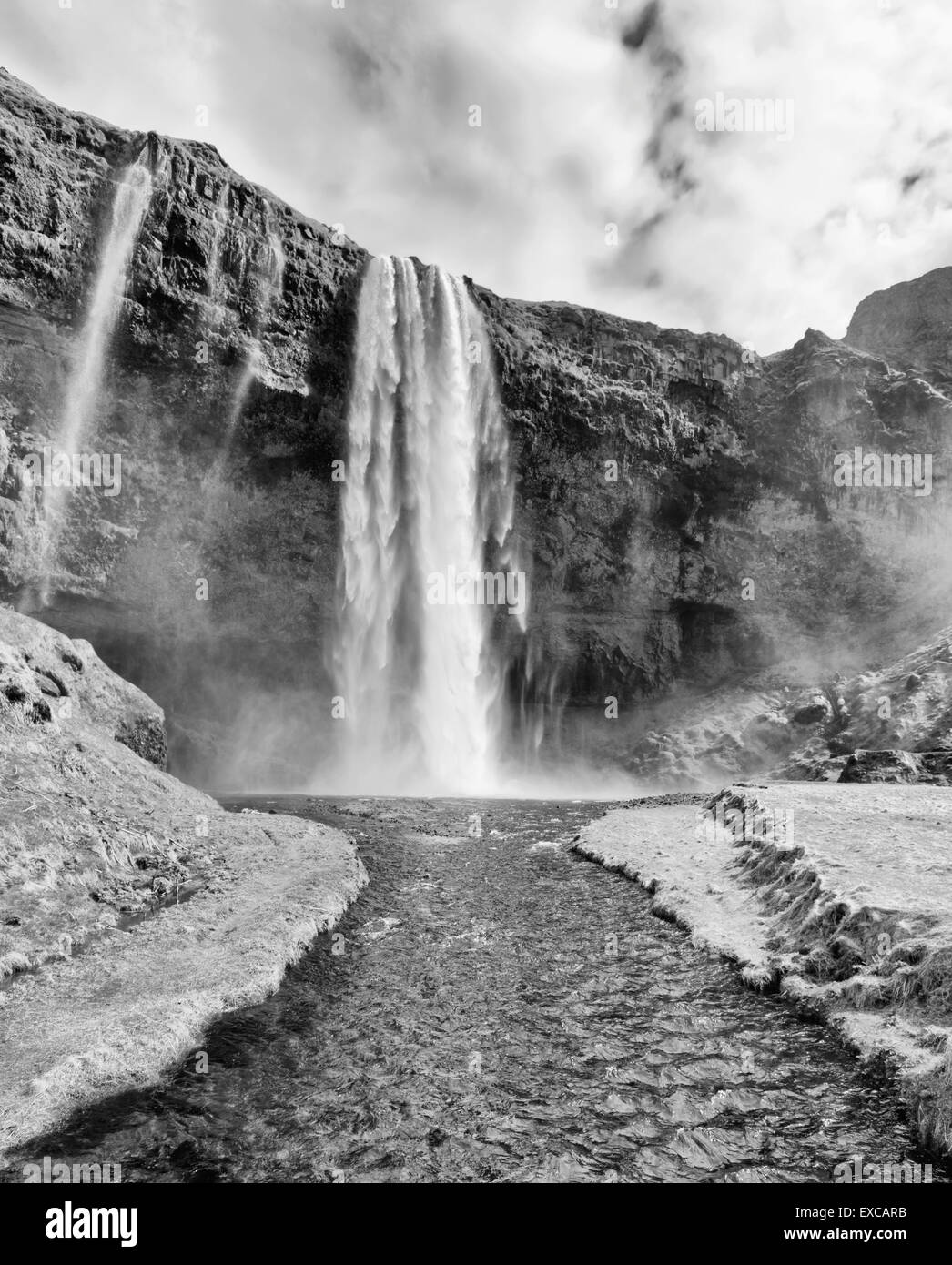 Skogafoss Cascade waterfall concept Stock Photo - Alamy