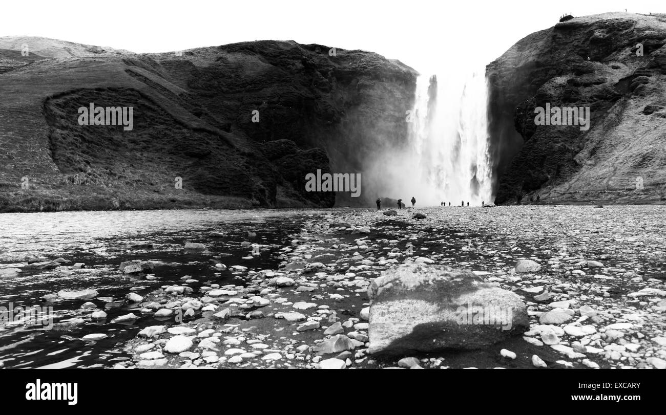 Skogafoss Cascade waterfall concept Stock Photo - Alamy