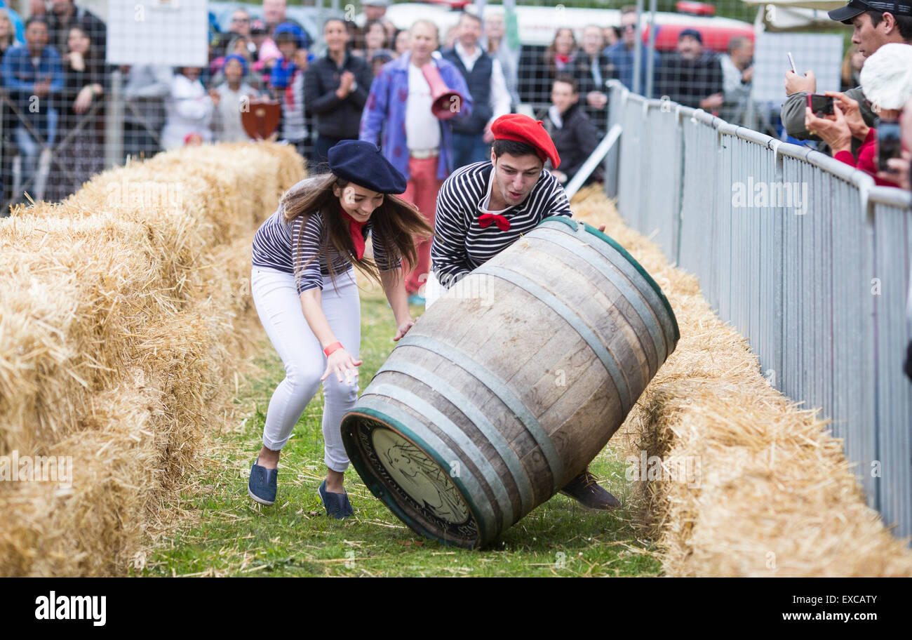 Franschhoek, South Africa. 11th July, 2015. The Franschhoek Bastille ...