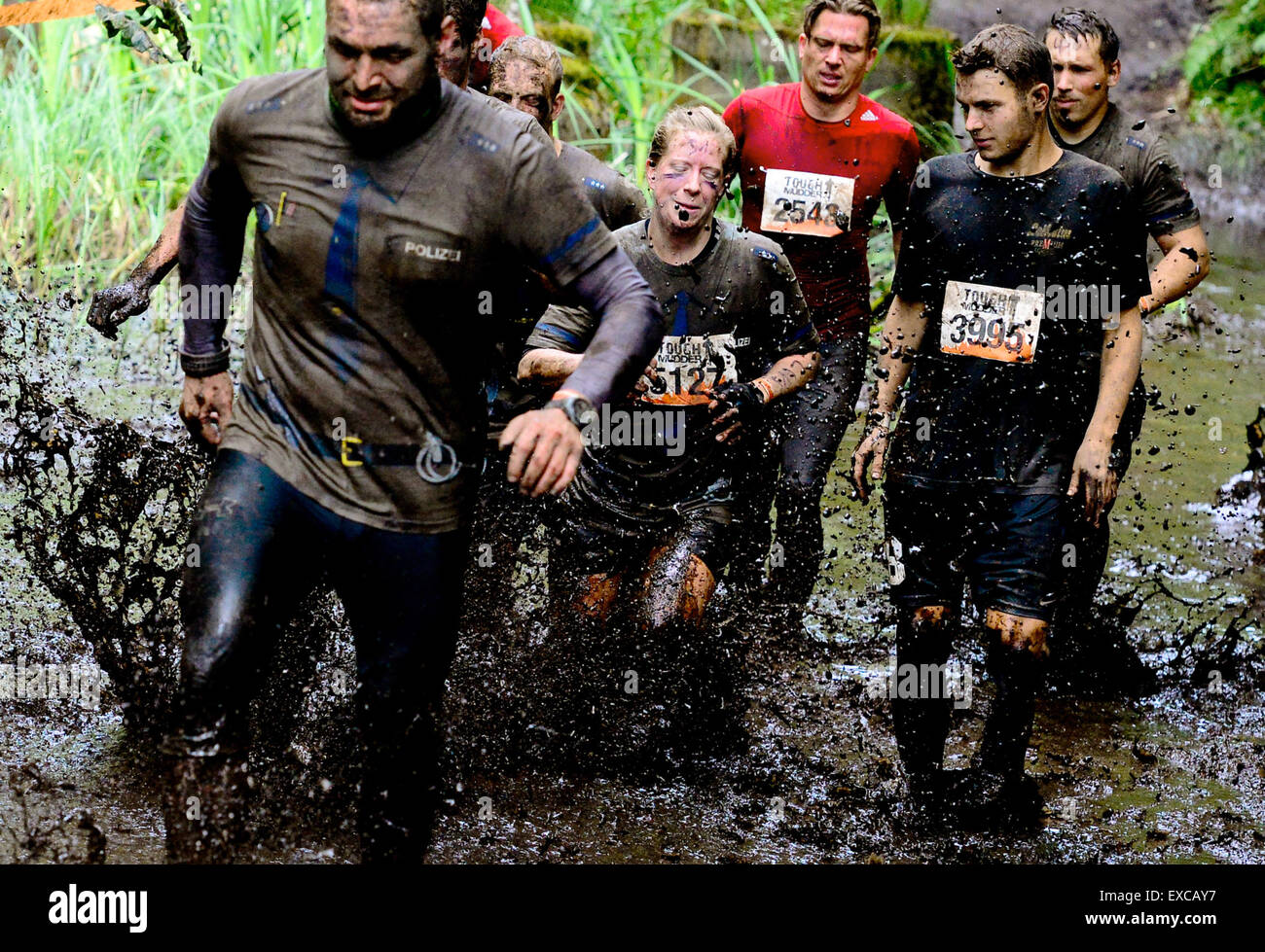 Hermannsburg, Germany. 11th July, 2015. Participants of the endurance ...