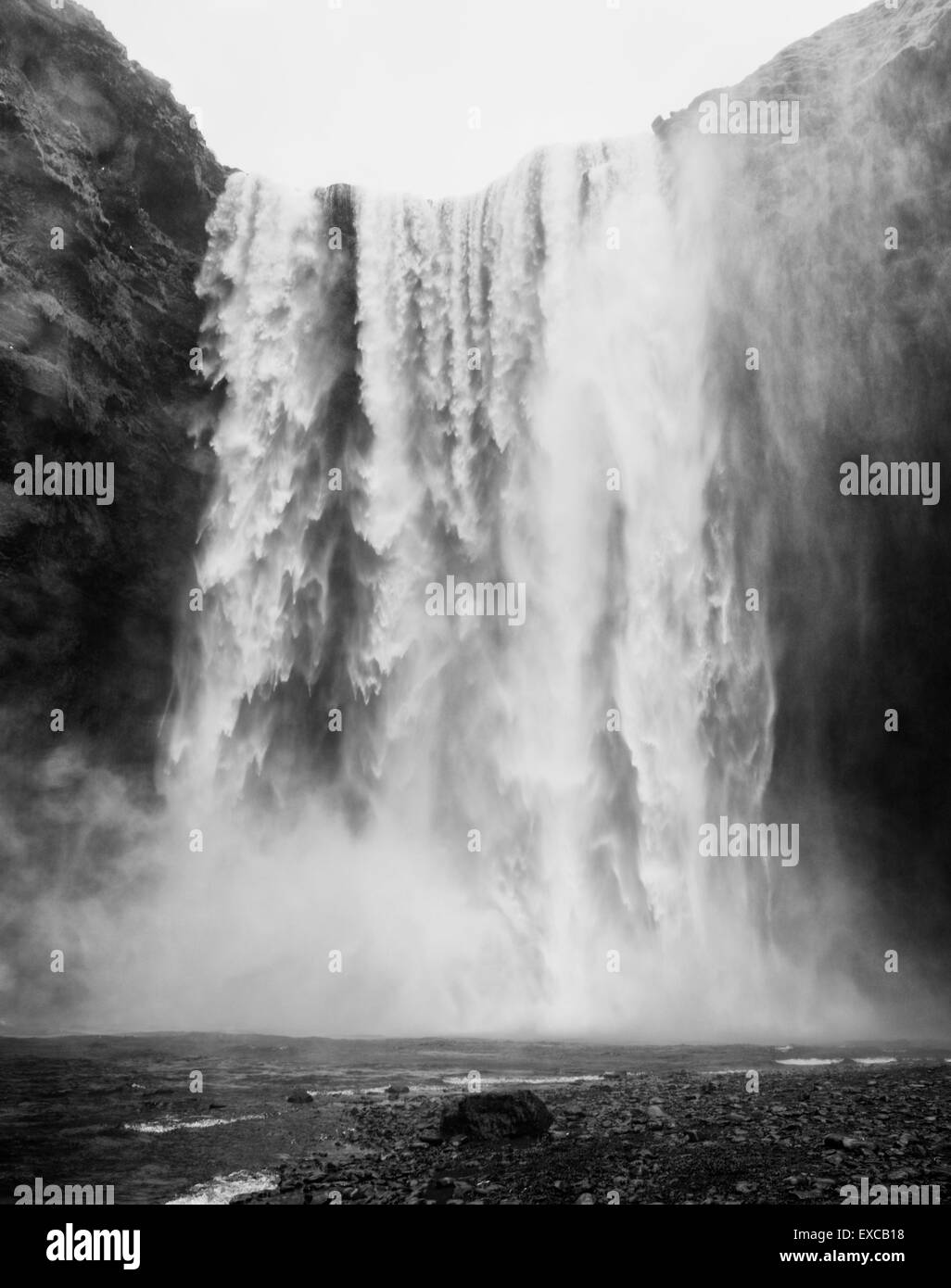 Skogafoss Cascade waterfall concept Stock Photo - Alamy