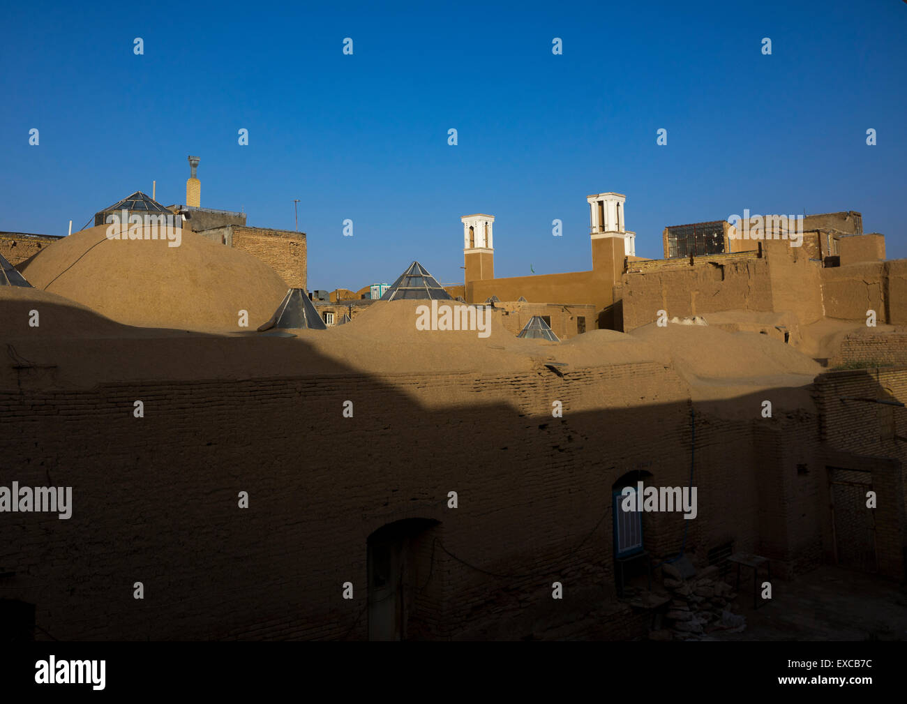 Windtowers Of Traditional House, Isfahan Province, Kashan, Iran Stock ...