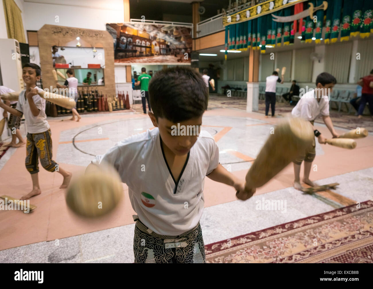 The Traditional Sport Of Zurkhaneh, Isfahan Province, Kashan, Iran ...