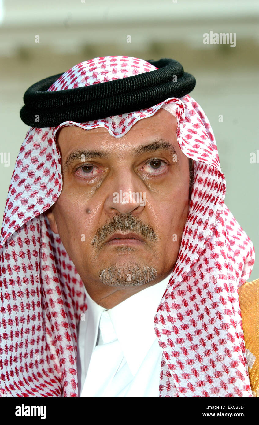 A file picture dated 23 July 2006 shows Prince Saud al-Faisal, Foreign ...