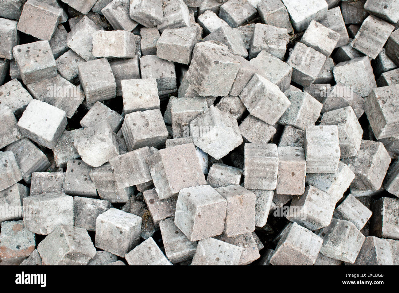 Pile of concrete bricks hi-res stock photography and images - Alamy