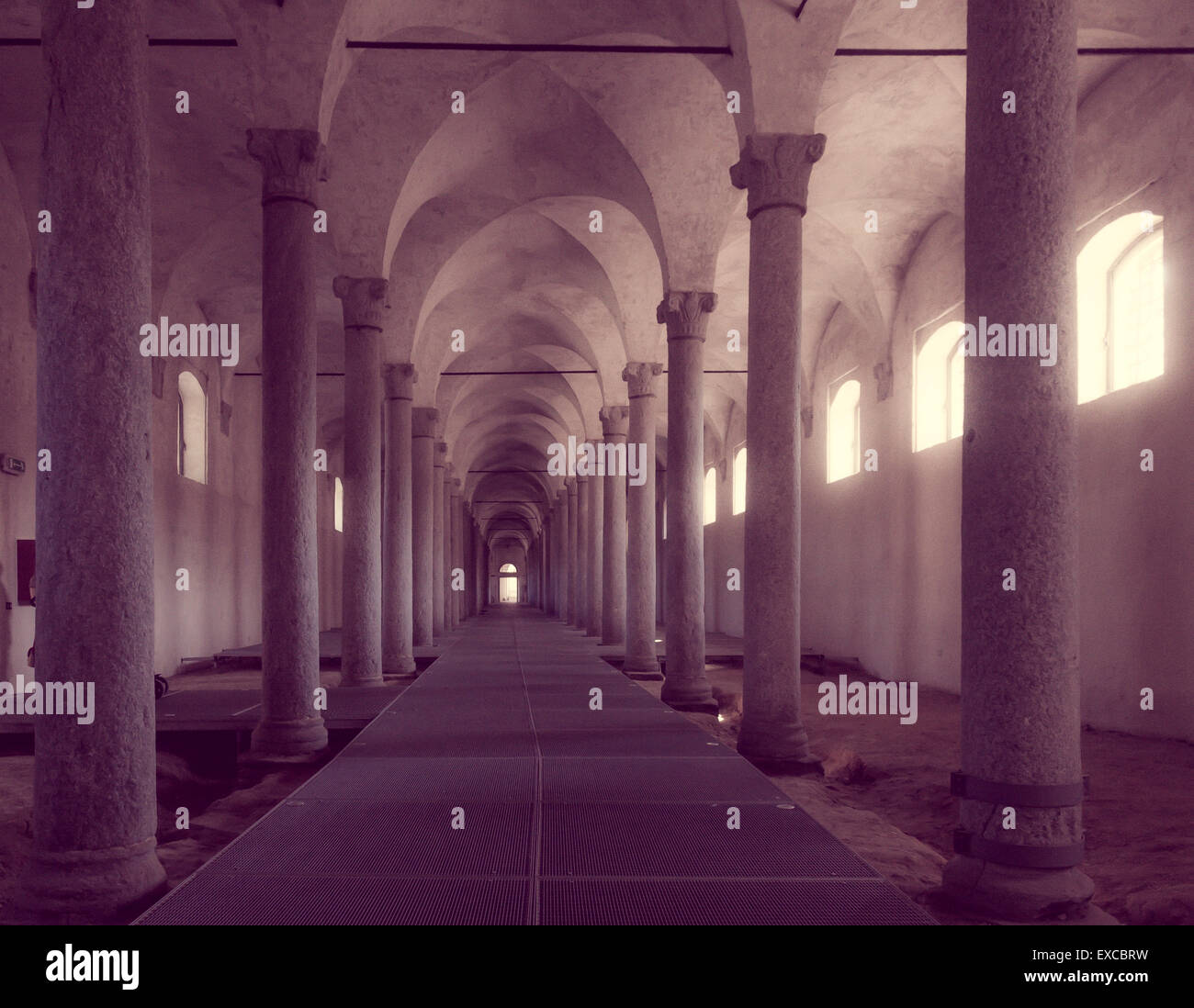 Ancient Stables, designed by Leonardo da Vinci, in Vigevano, Italy ...