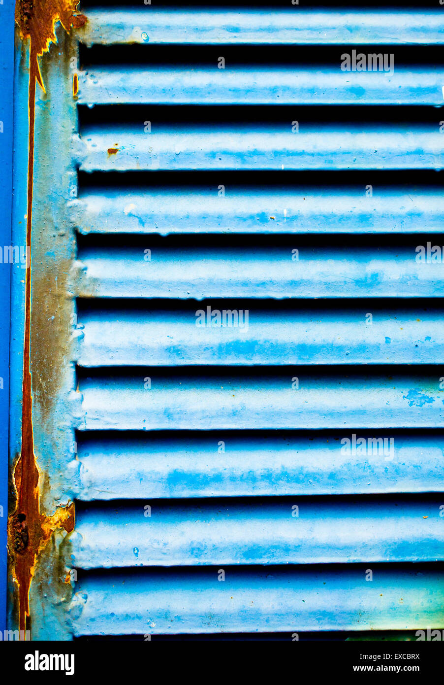 Blue roller shutter hi-res stock photography and images - Alamy