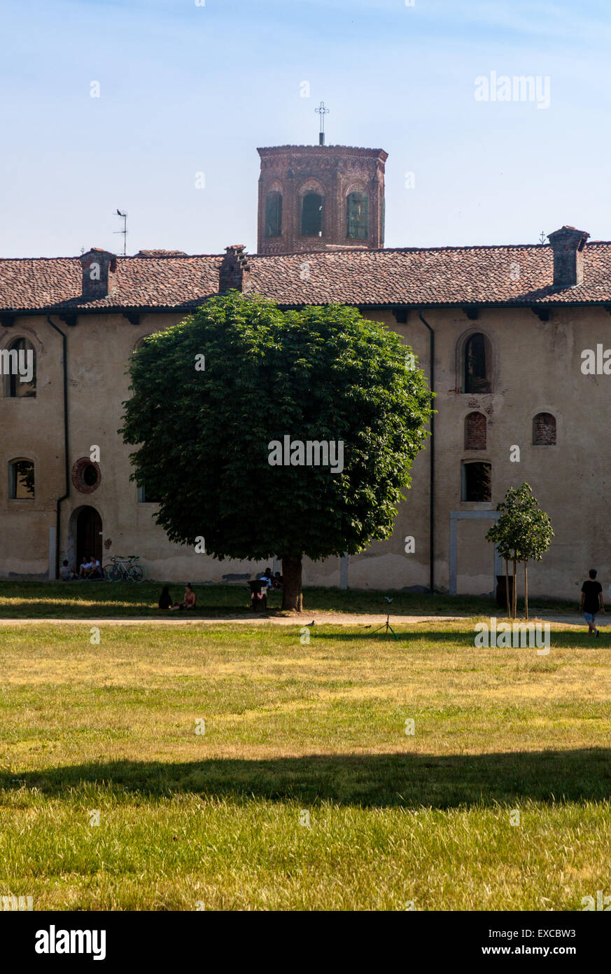 Visconti-Sforza castle park in Vigevano, Italy Stock Photo - Alamy