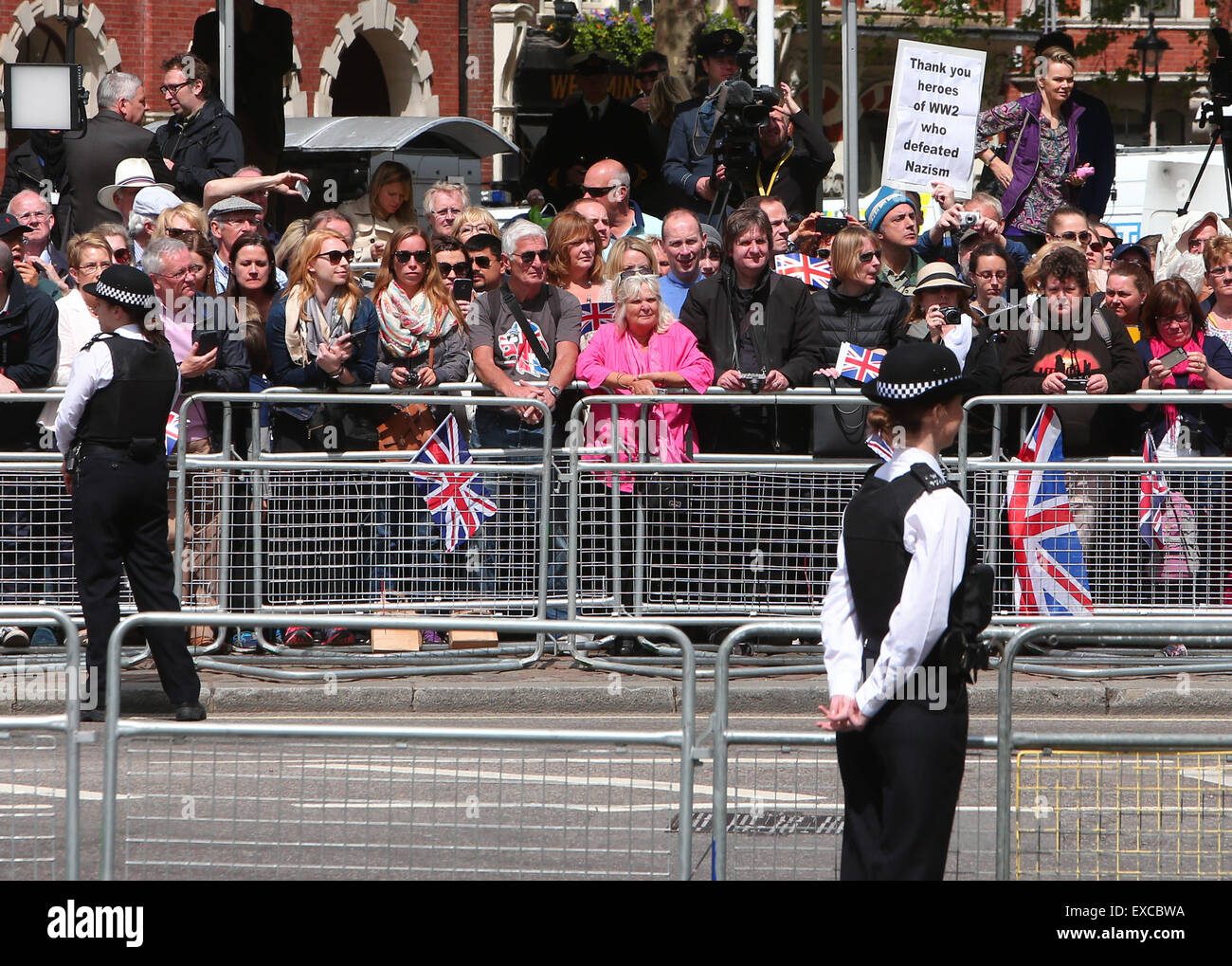 Members of the Royal Family, led by the Queen, attend a Service of ...
